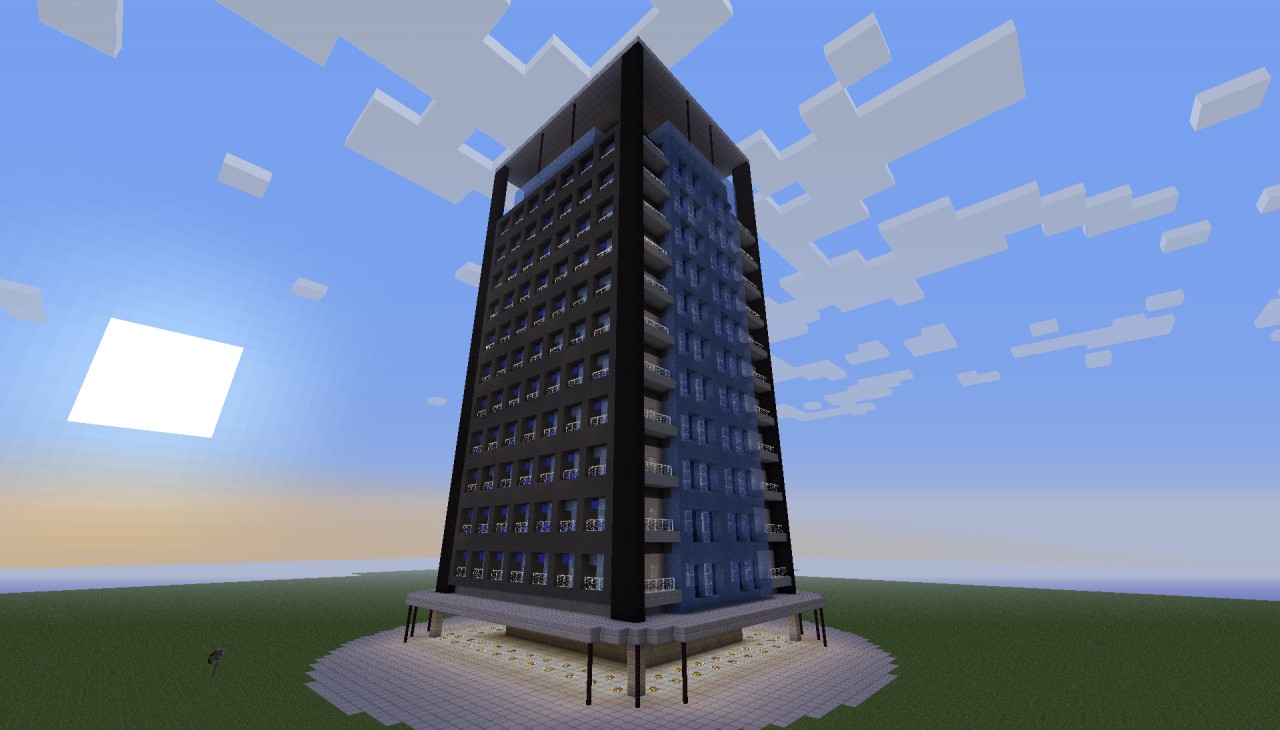 Modern City - Hotel / Office Building #1 Eng / PL Minecraft Map