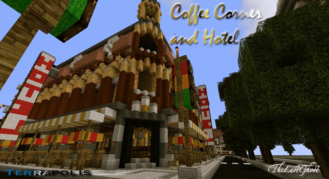 Coffee Corner and Hostel of TERRAPOLIS by TheLastGhost Minecraft Map