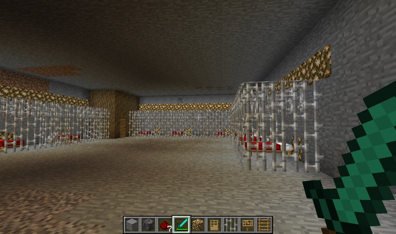 Jail with high prison and arena Minecraft Map