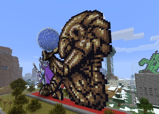 Super Metroid Chozo Statue Minecraft Map