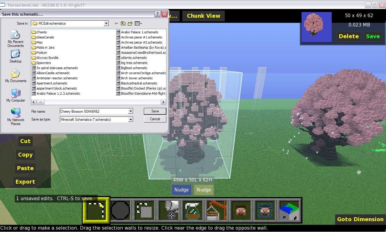 MCEdit Forester tutorial Minecraft Map