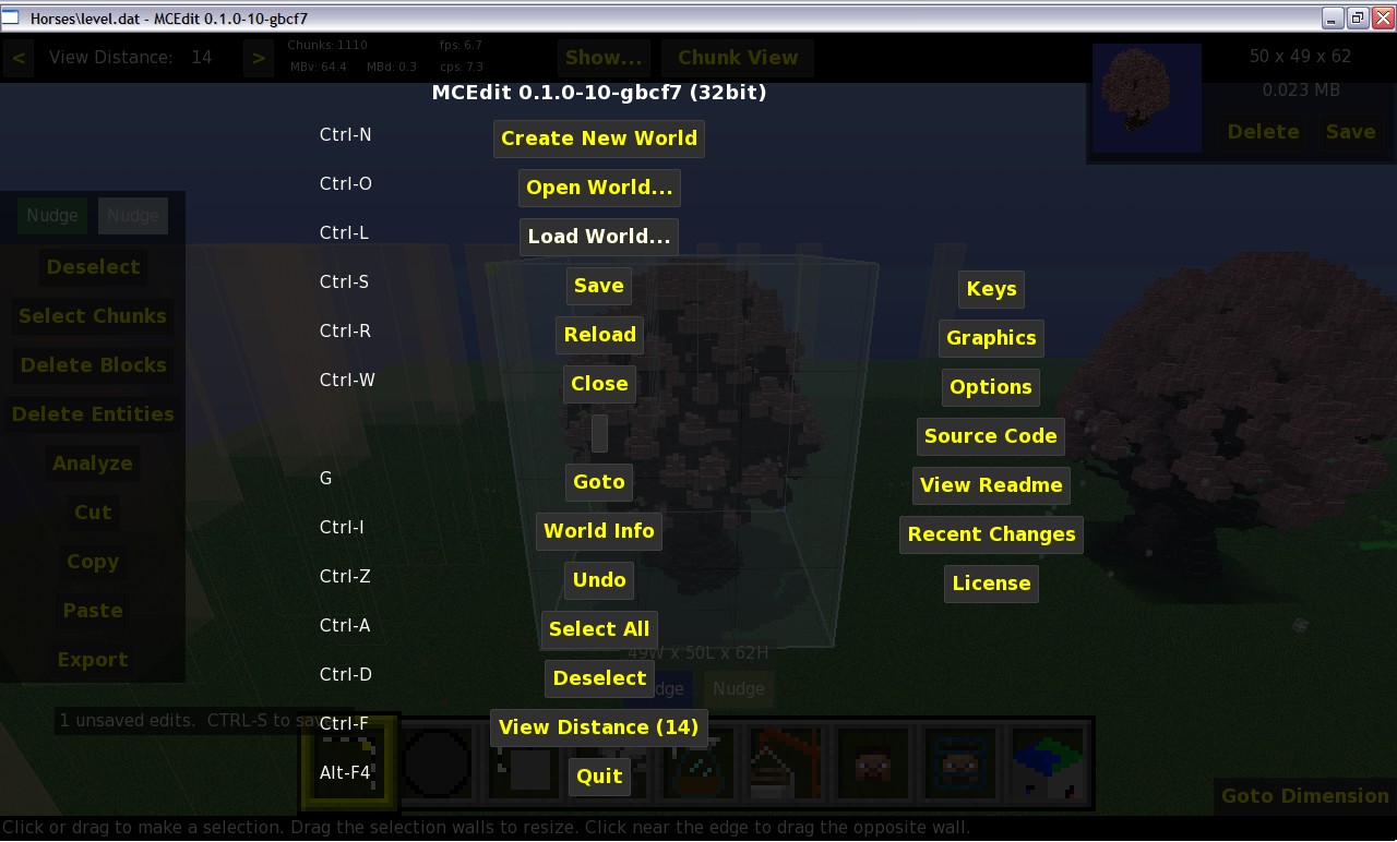MCEdit Forester tutorial Minecraft Map