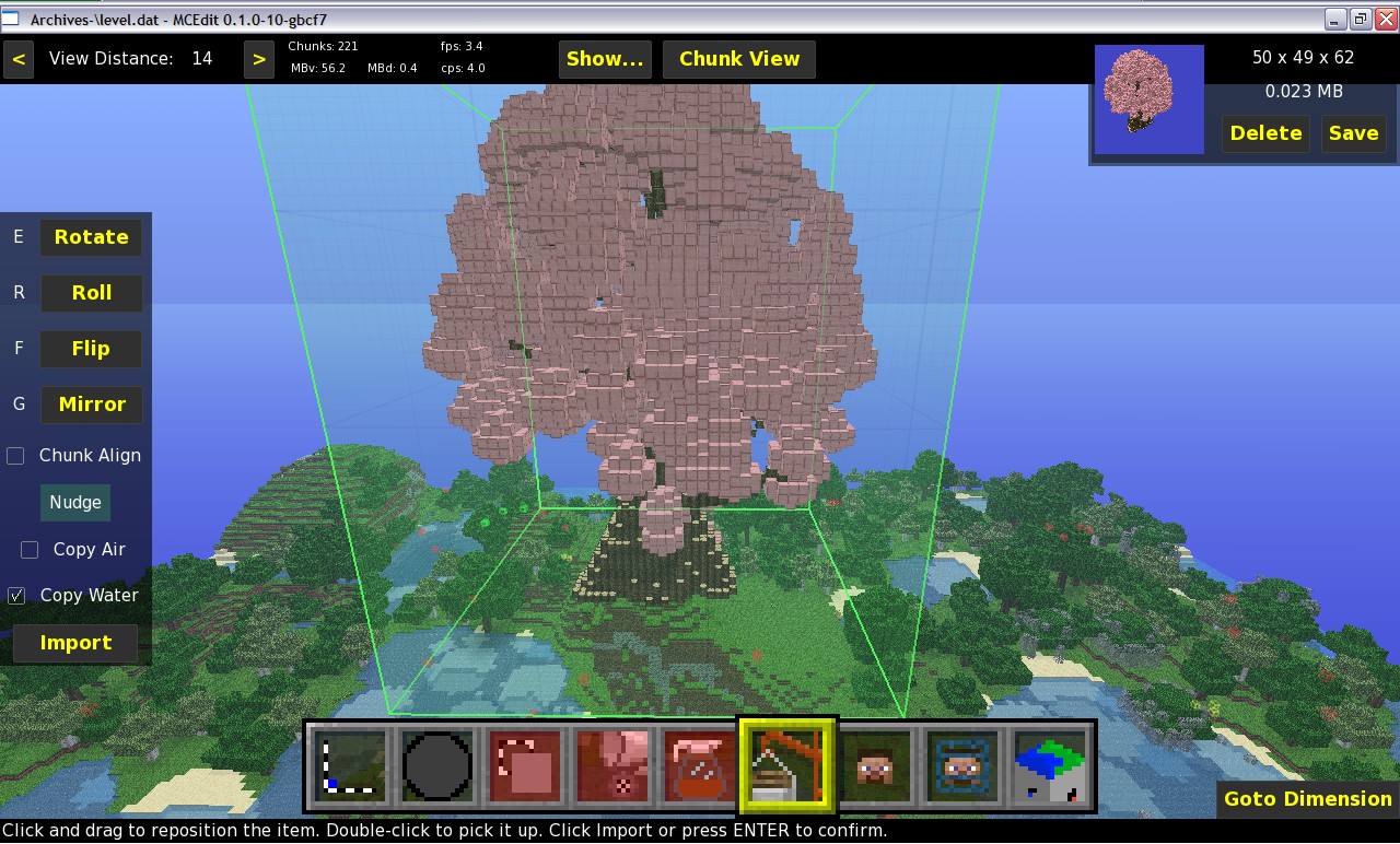 MCEdit Forester tutorial Minecraft Map