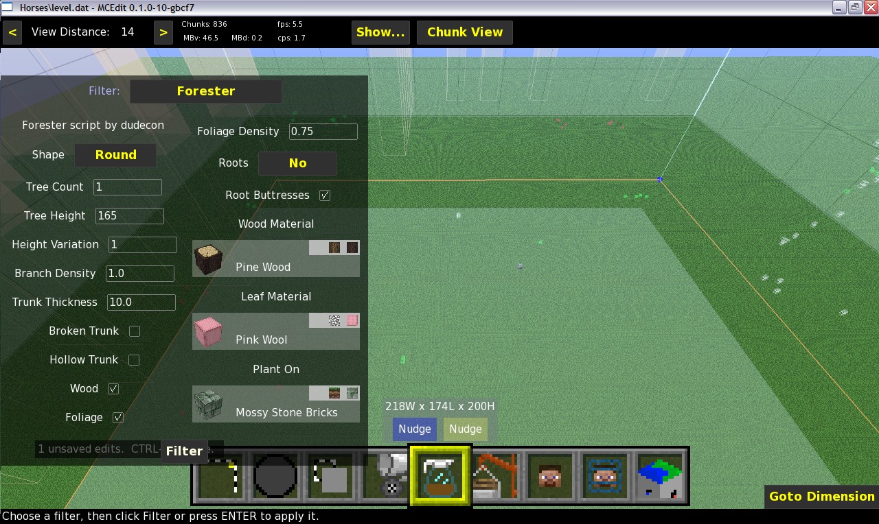 MCEdit Forester tutorial Minecraft Map