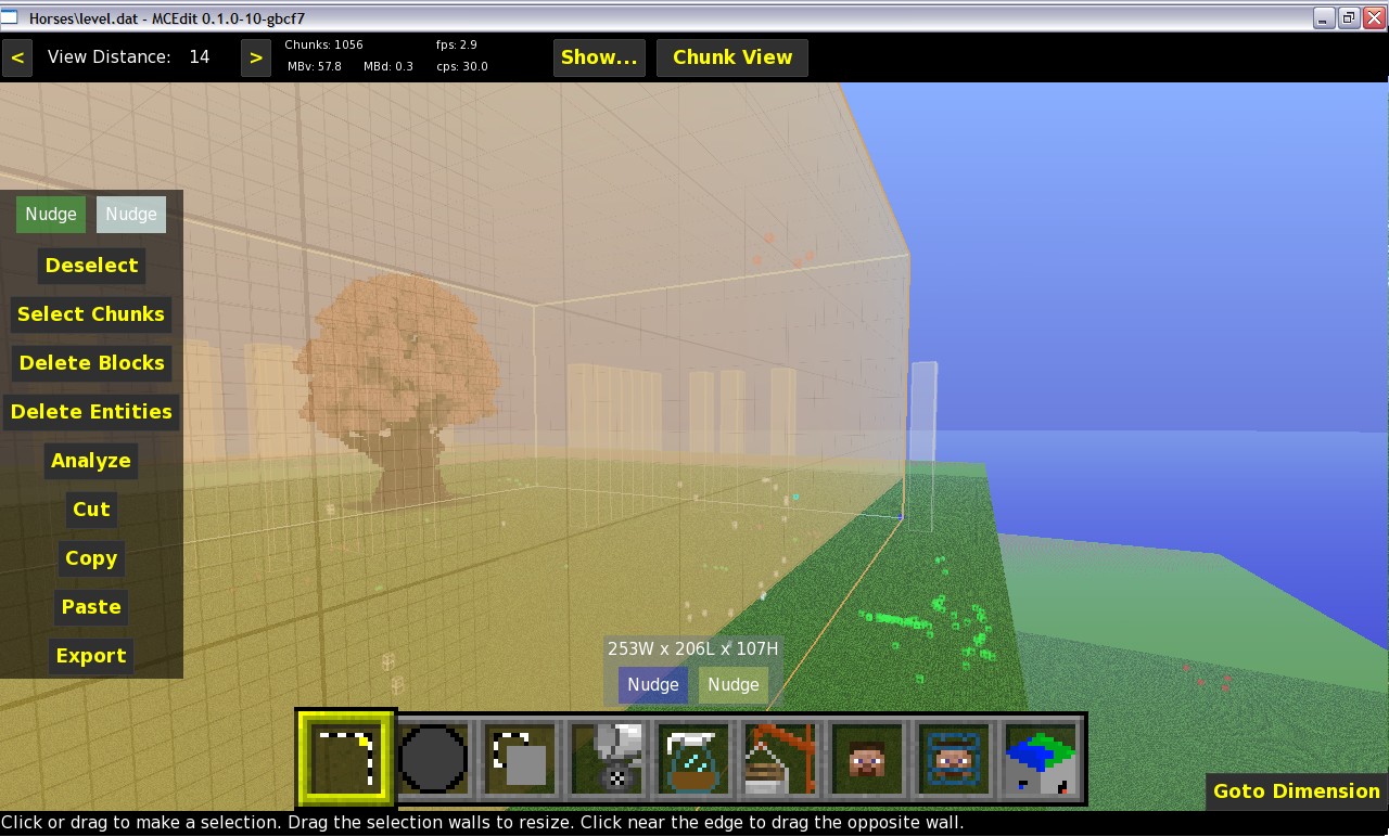 MCEdit Forester tutorial Minecraft Map