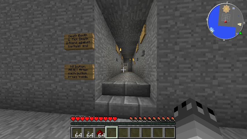 IMPROVED Death Booth Minecraft Map