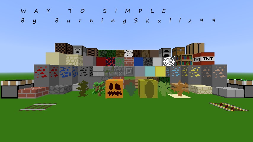 Way to simple Texture pack Minecraft Texture Pack