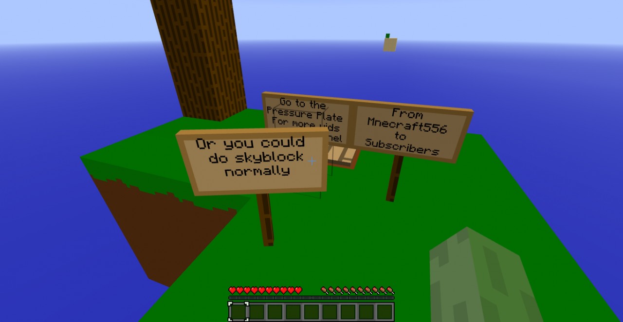 A reminder world from Mnecraft556 Minecraft Map