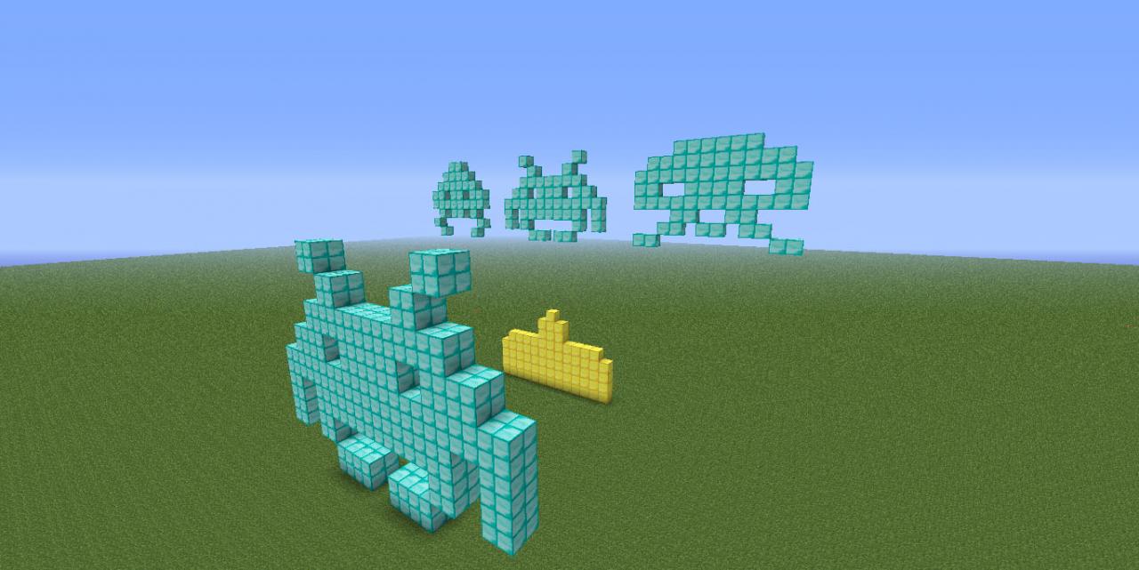 Space invaders Minecraft Map