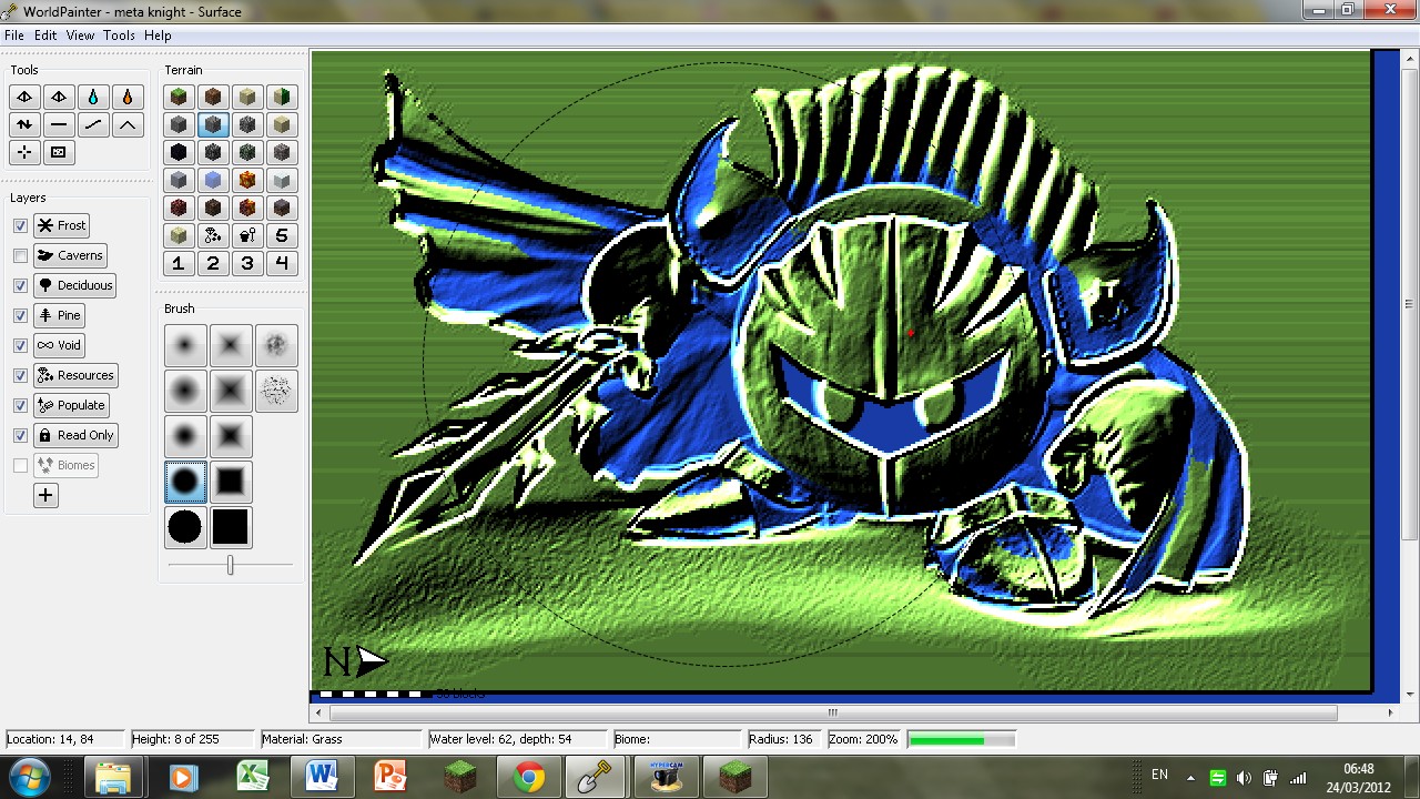 Amazing New Worldpainter Feature - Heightmaps! Minecraft Map