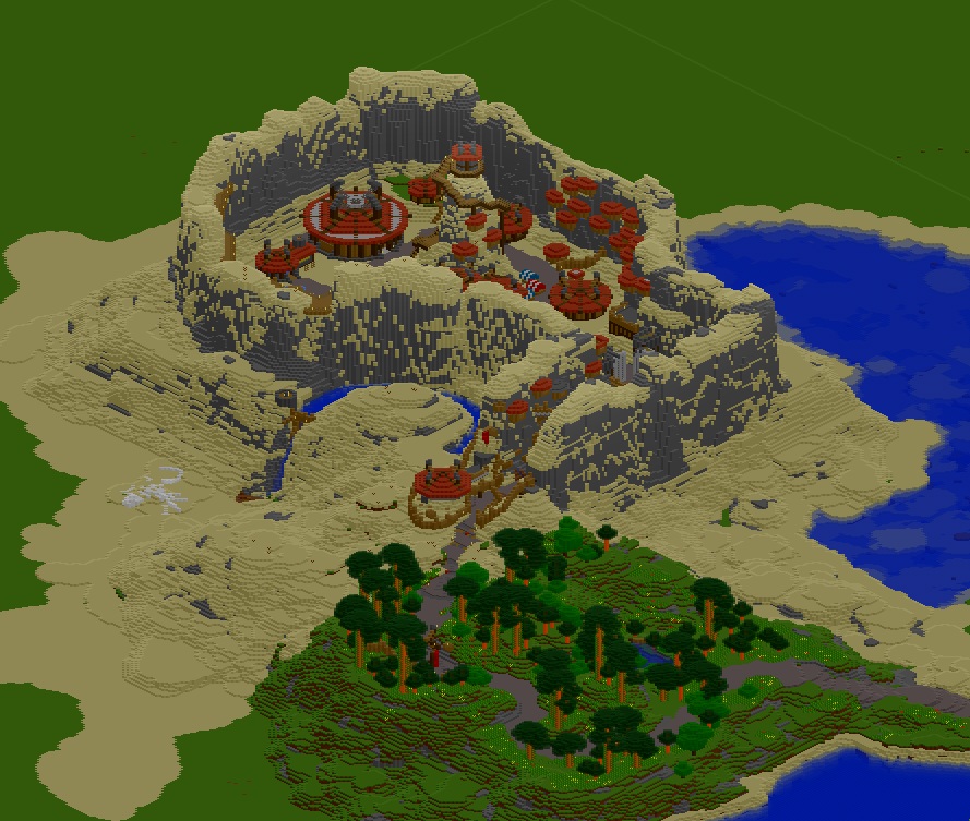 The Orc city for my adventure map Endor Minecraft Map