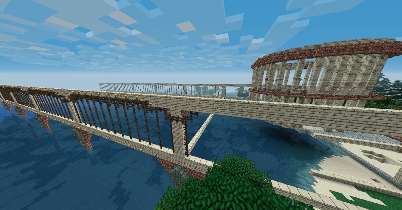 The Eastern Palace across the Lake Minecraft Map