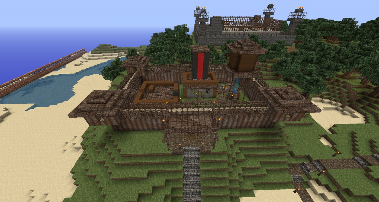 Red Village Minecraft Map