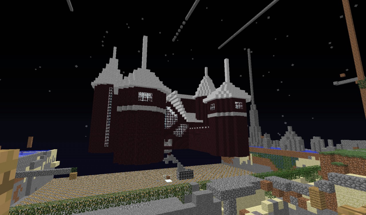 NetherBrick Sky Castle Minecraft Map