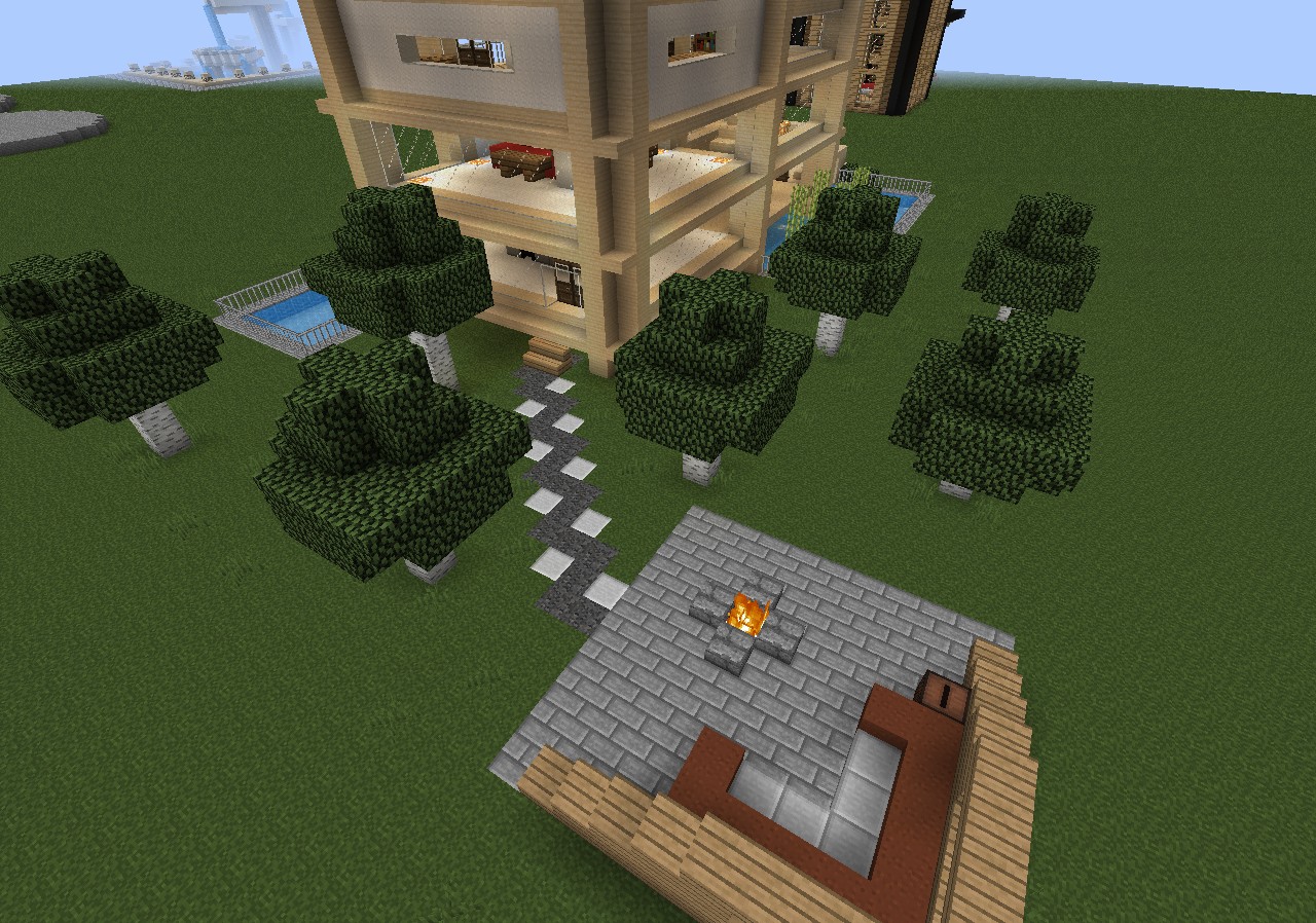 3 Story Modern Home Minecraft Map