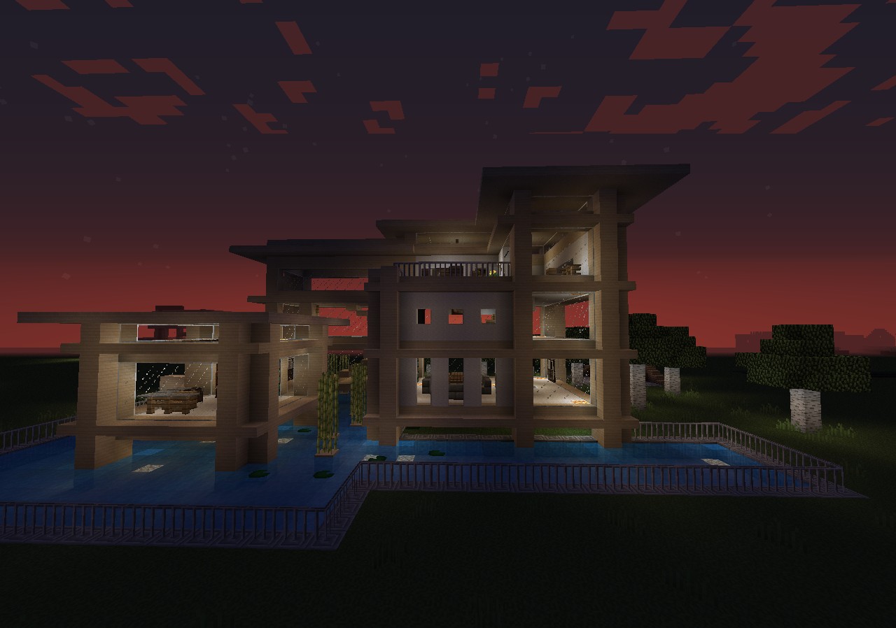 3 Story Modern Home Minecraft Map