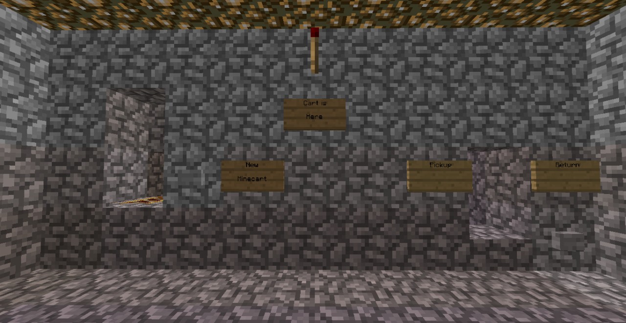 Minecart Storage System Minecraft Map