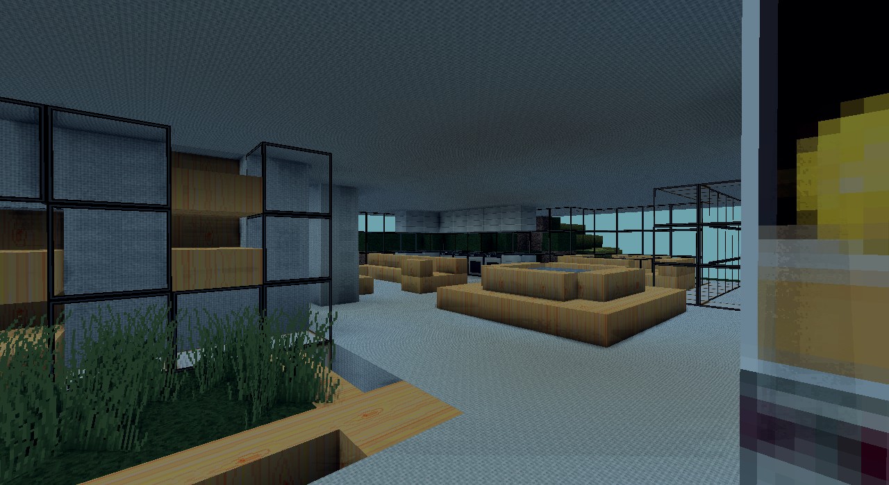 Modern hill mansion with guest house Minecraft Map