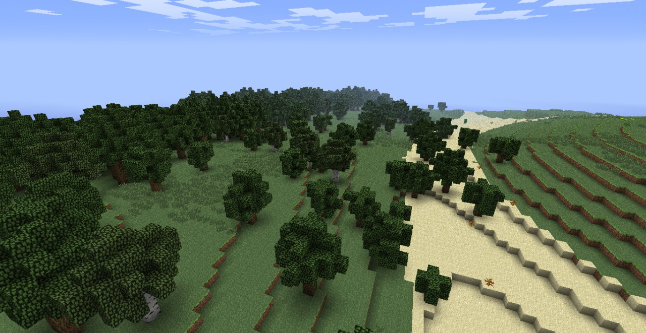 Two Biome Island Minecraft Map