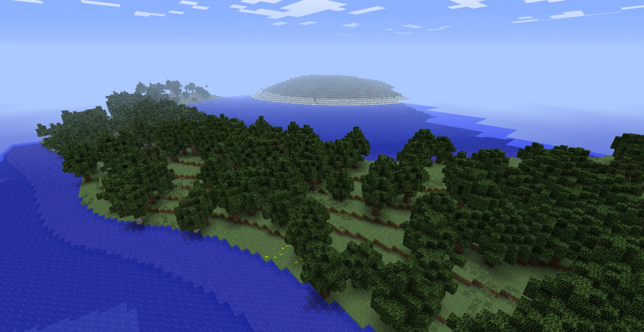 Two Biome Island Minecraft Map
