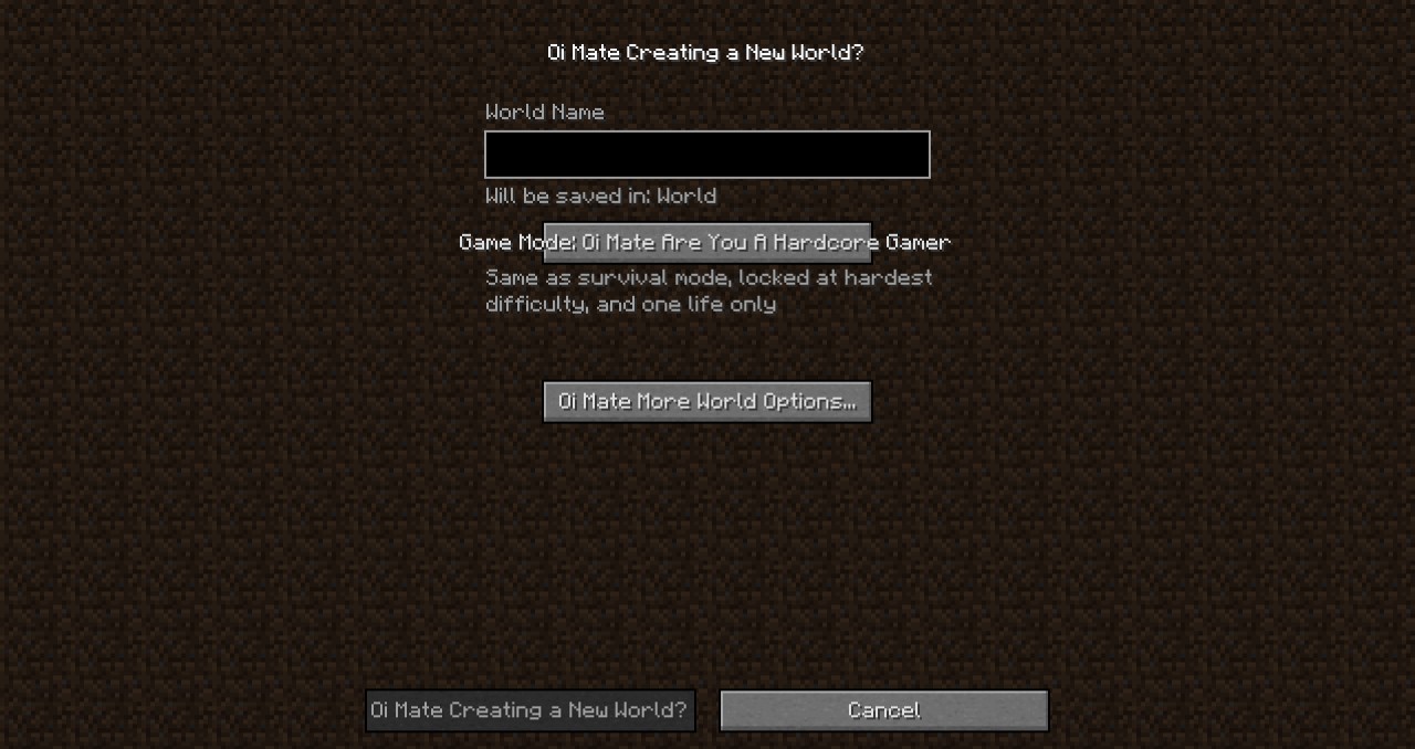 Oi Mate language NEW LANGUAGE :) Minecraft Mod