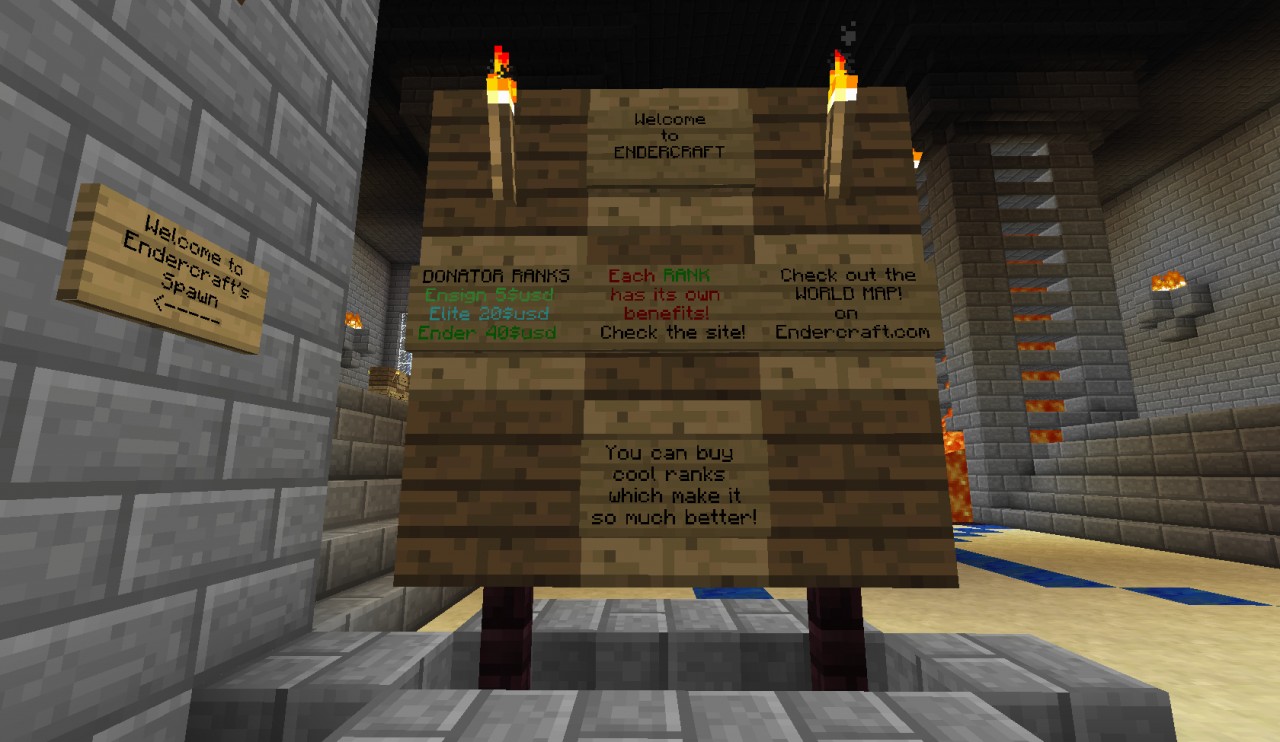 EnderCraft Spawn Minecraft Map