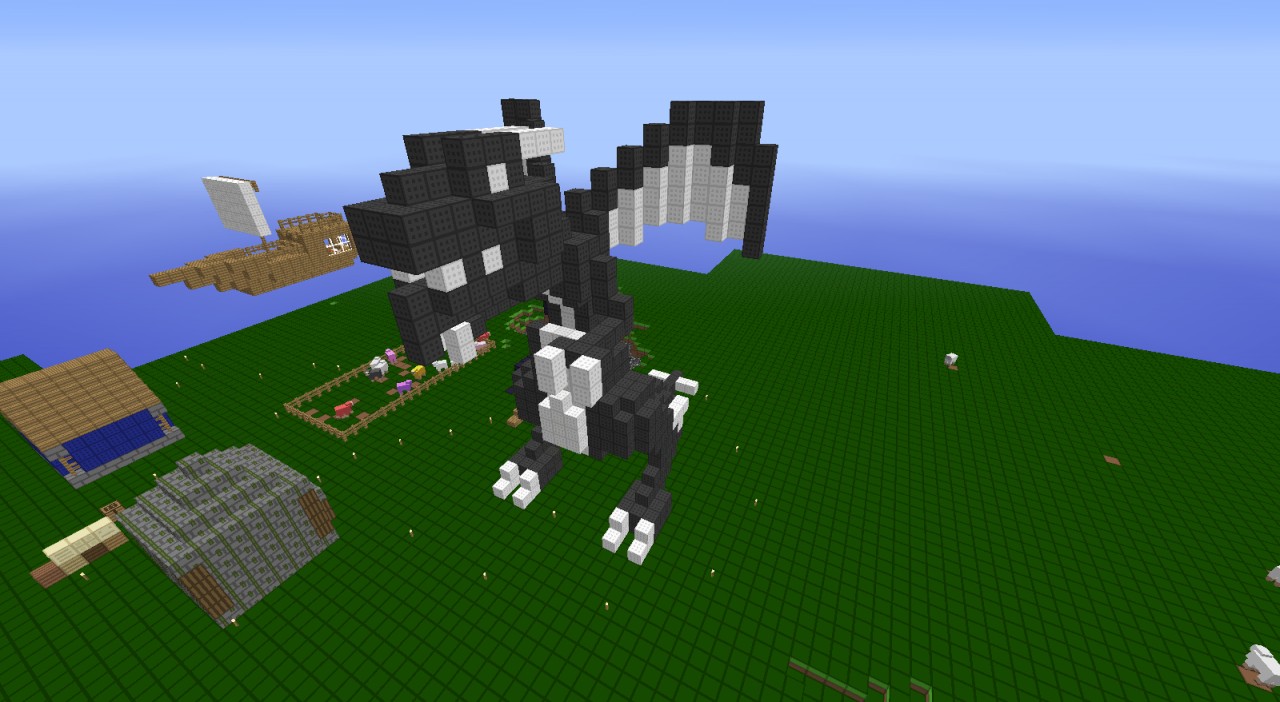 epic black dragon Minecraft Map