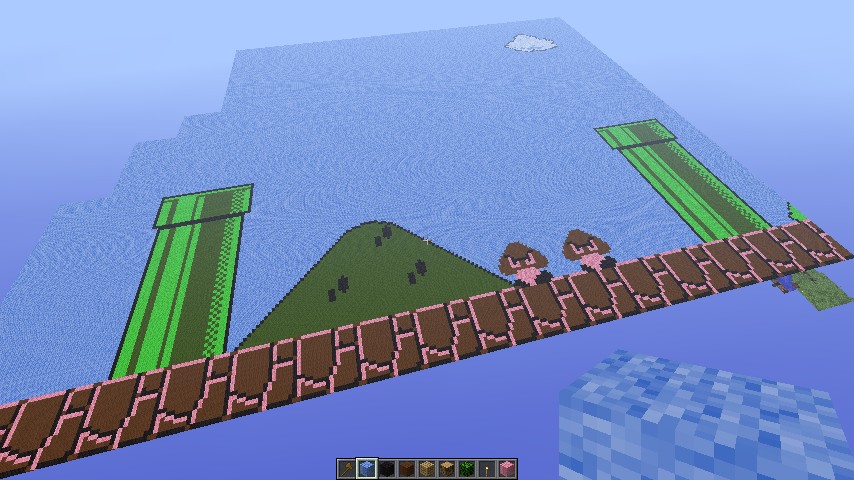 Mario world 1-1 Minecraft Map