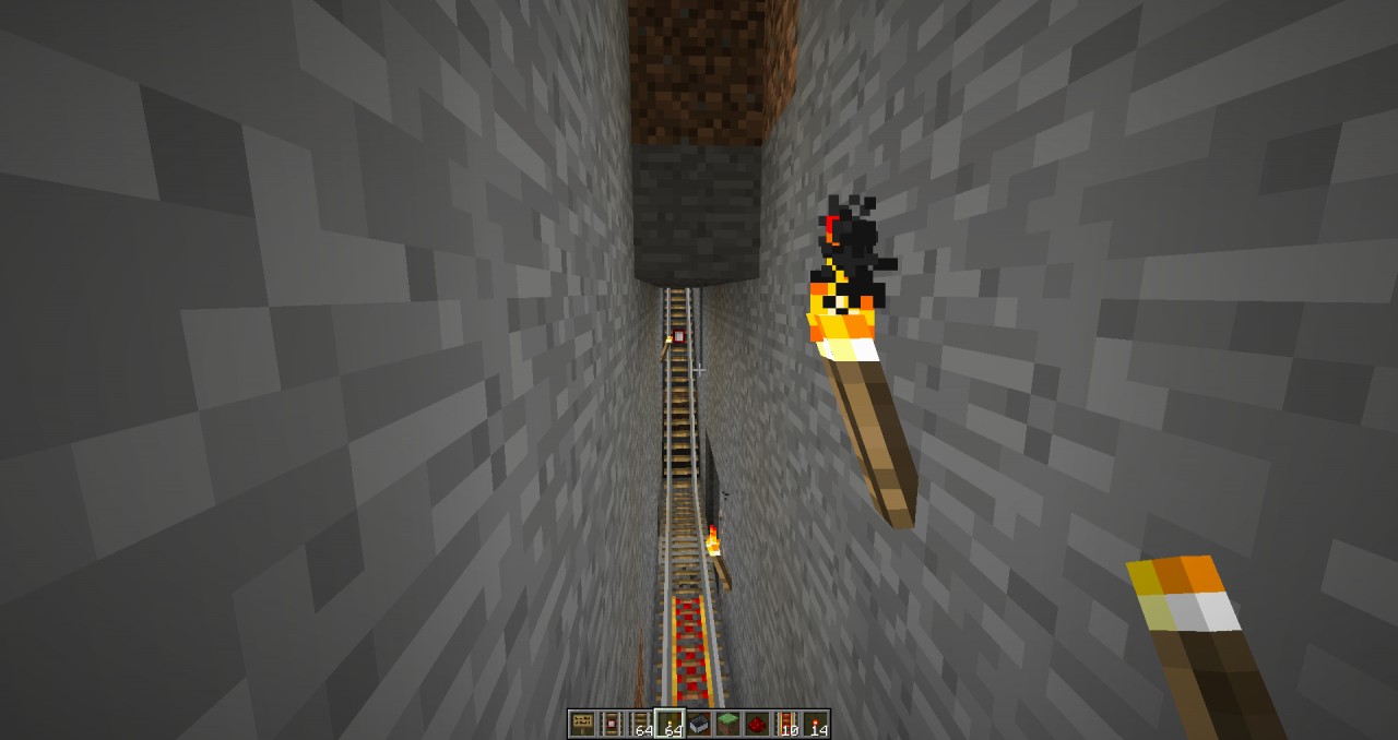 rollercoaster with 4 different sections Minecraft Map