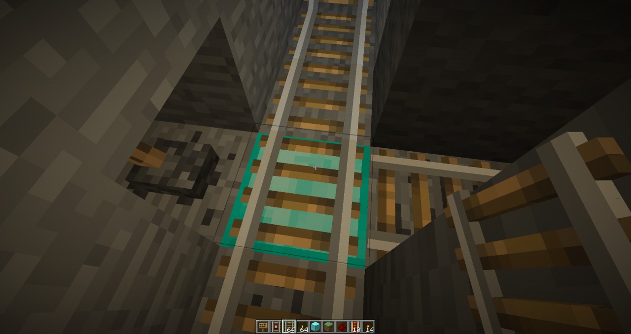 rollercoaster with 4 different sections Minecraft Map