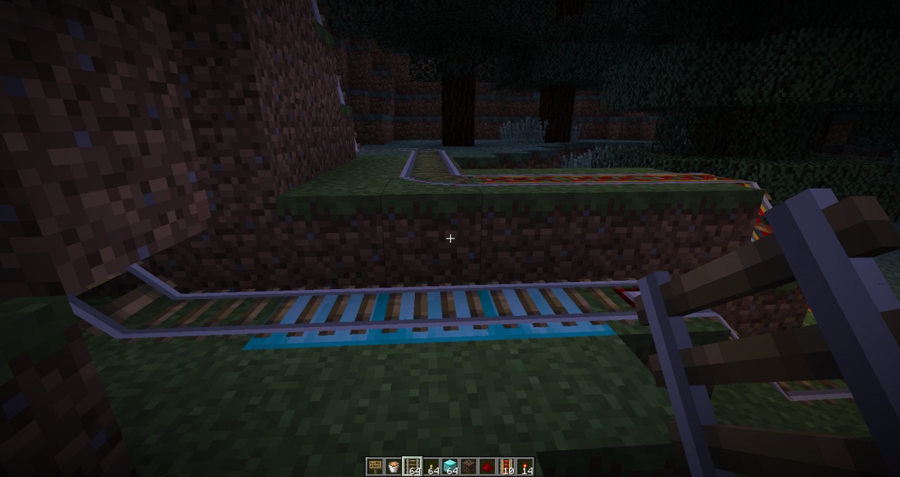 rollercoaster with 4 different sections Minecraft Map