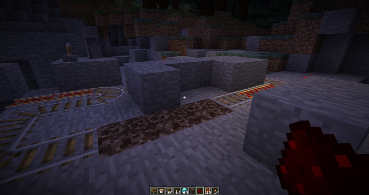 rollercoaster with 4 different sections Minecraft Map