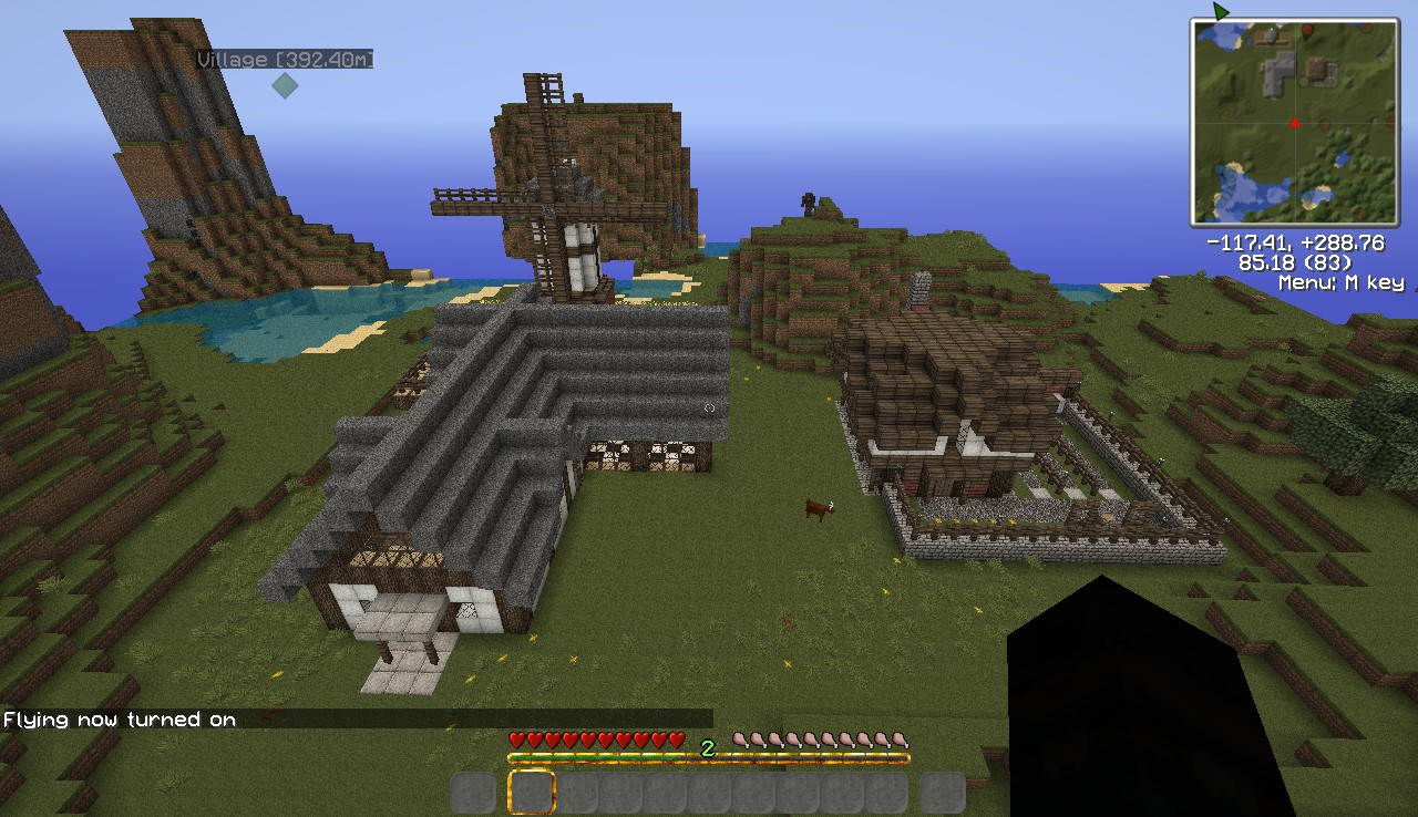 Medieval Mansion w/ Windmill and Archery Range Minecraft Map