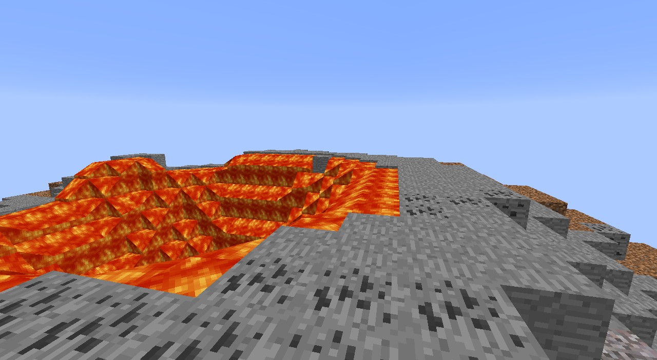 Island with a Vulcano Minecraft Map