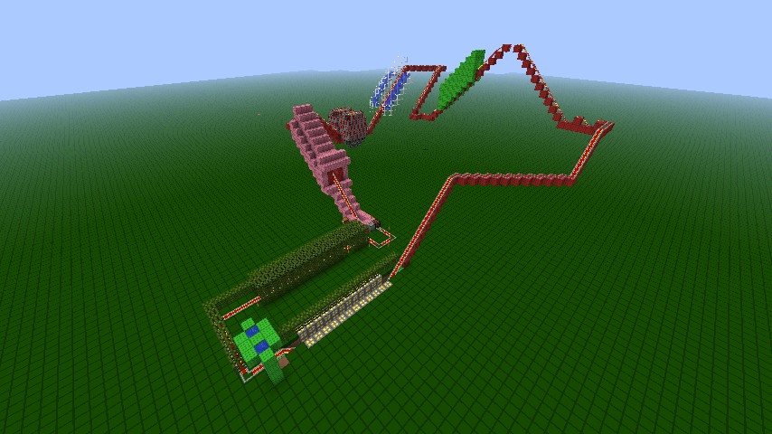 My First Roller Coaster Minecraft Map