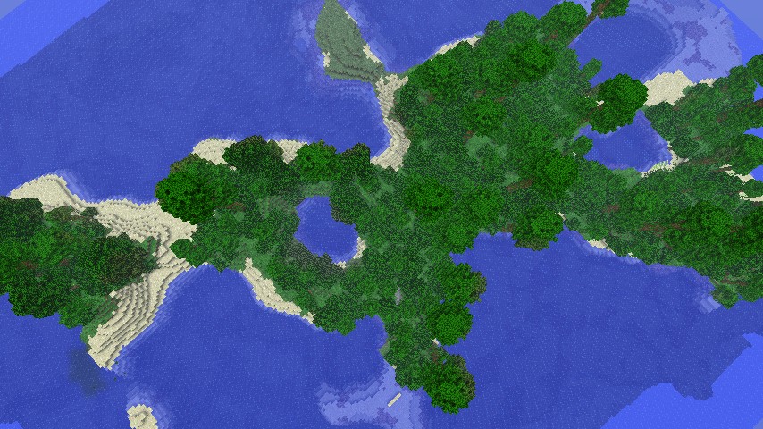 Cool big island seed Minecraft Map