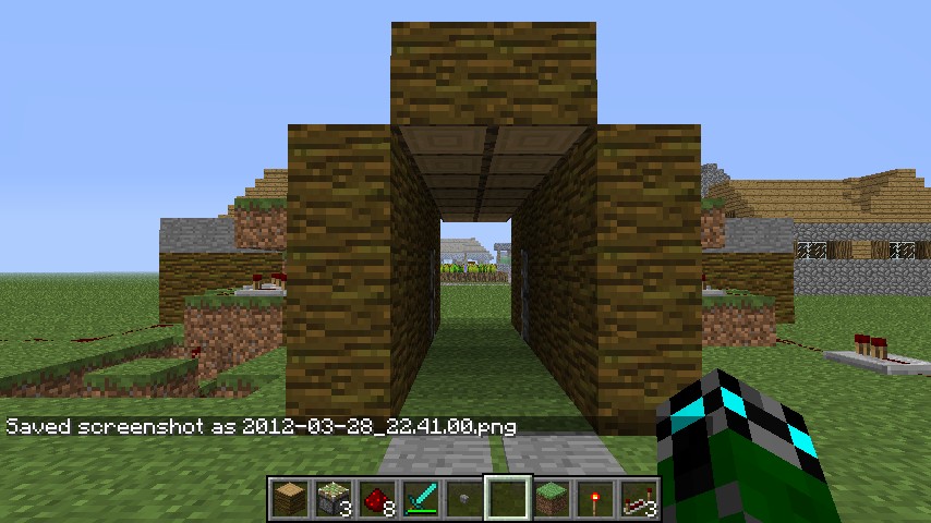 My first attempt at anything redstone-y Minecraft Map