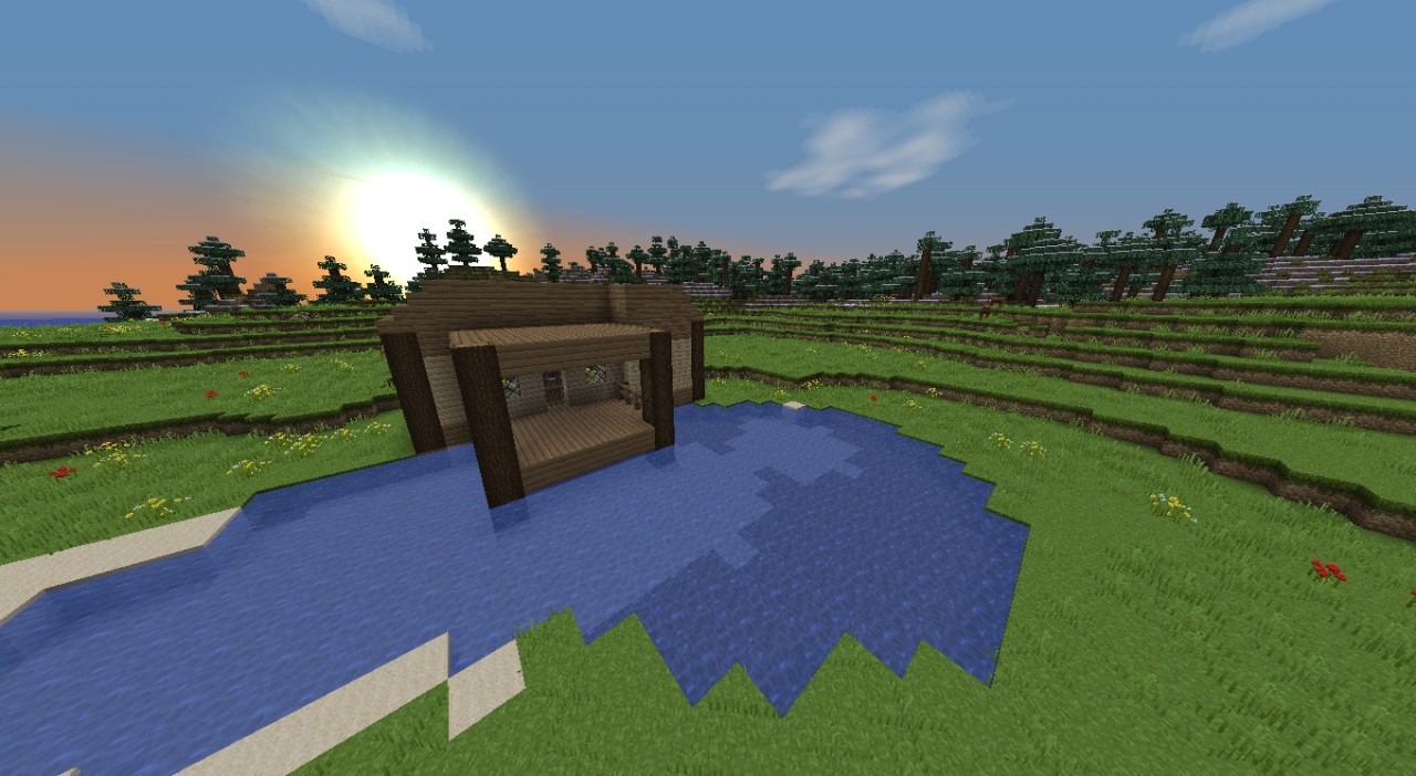Modern Lakeside Home Minecraft Map