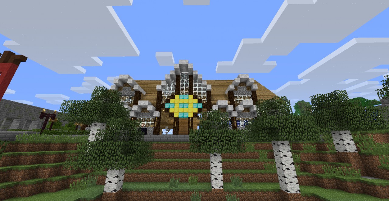 Spawn Building of Bluelimecraft Minecraft Map