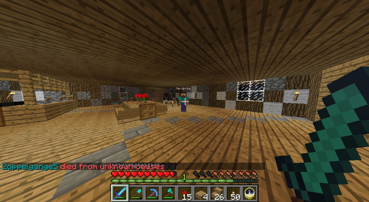 HEROBRINE IN THE SERVER MC 1.2.4