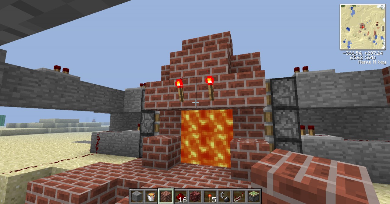 Working Fire Place Device! Minecraft Map