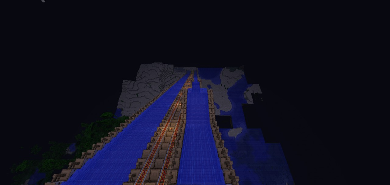 HUGE waterslide Minecraft Map