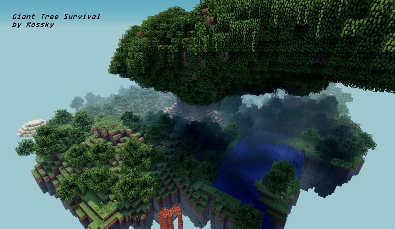 Floating Worldtree Survival Island Minecraft Map