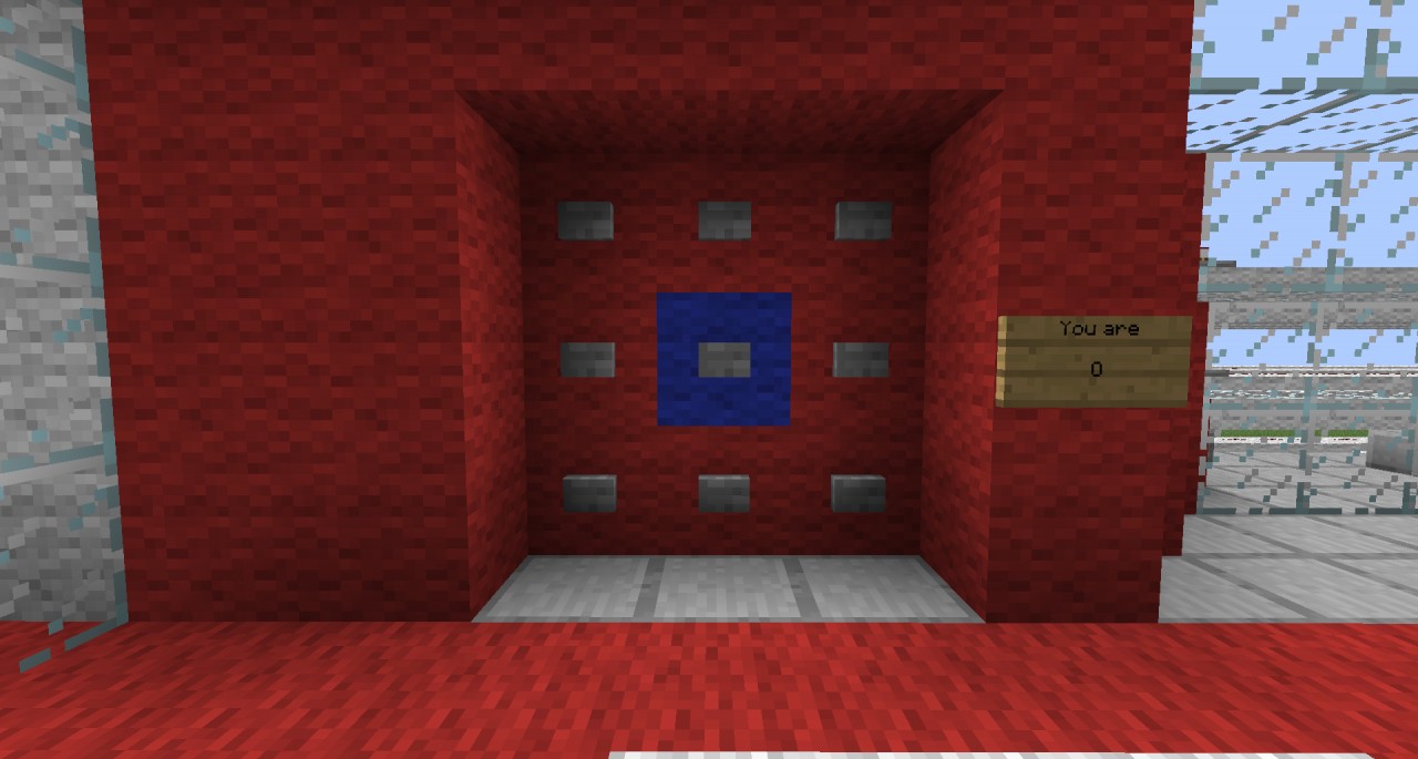 Most compact Redstone Tic-Tac-Toe v1.1 Minecraft Map