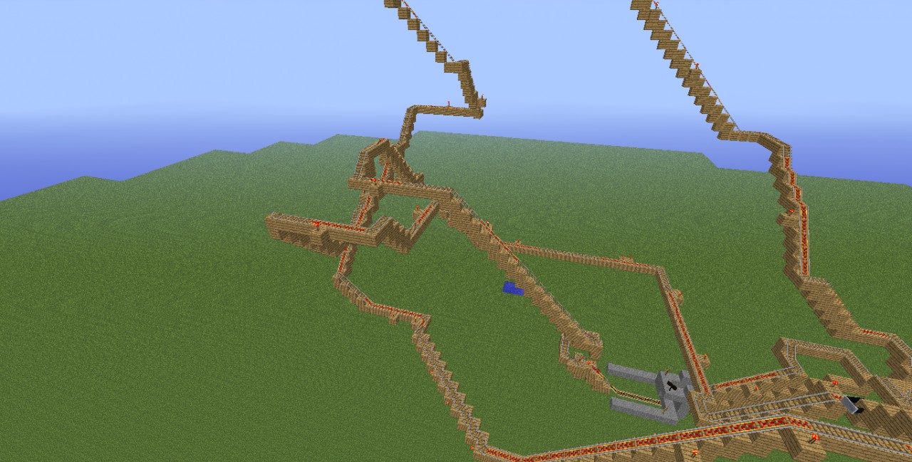 Flatland Roller-coaster Minecraft Map