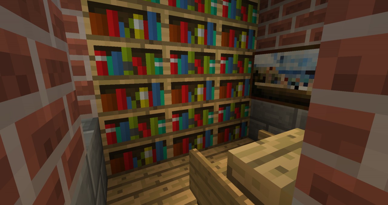 House With wall and working 3x3 gate. Minecraft Map