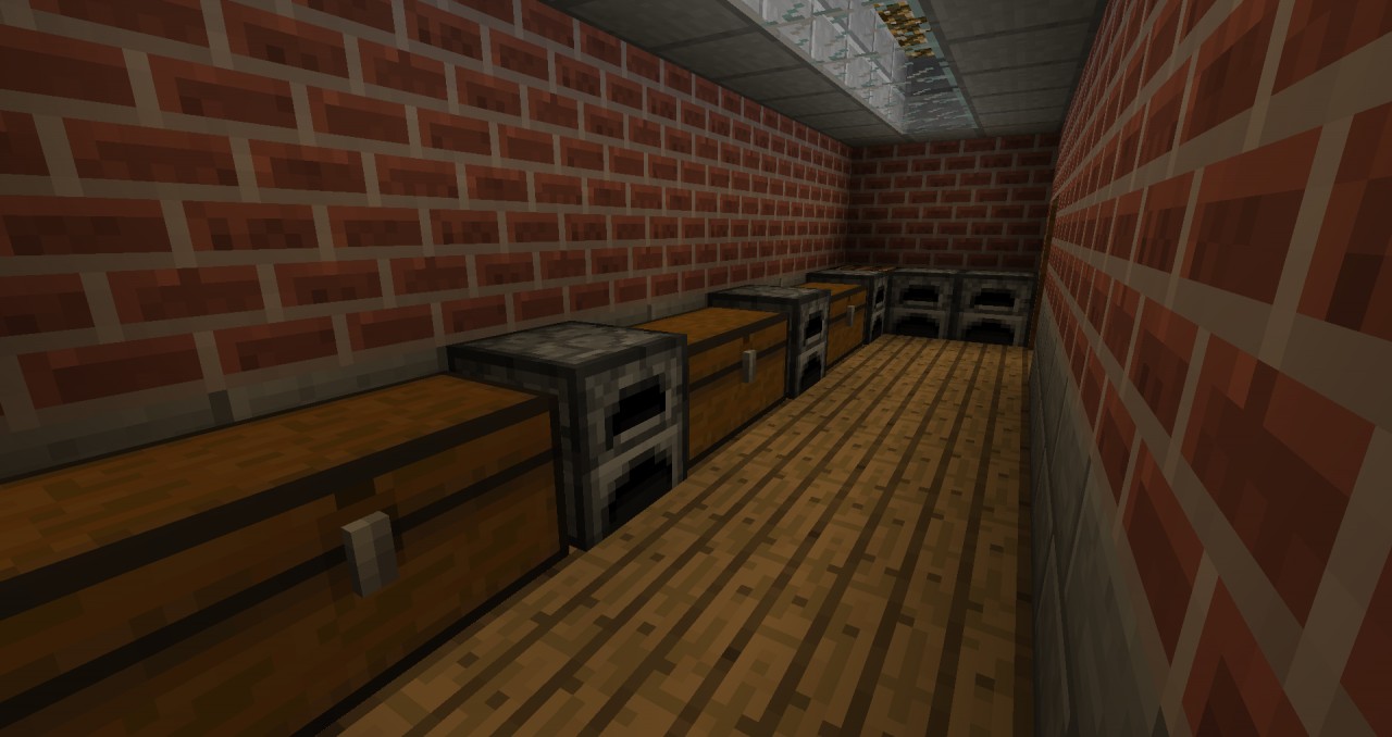 House With wall and working 3x3 gate. Minecraft Map