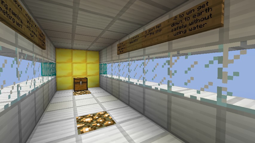 Spaceship Survival Minecraft Map