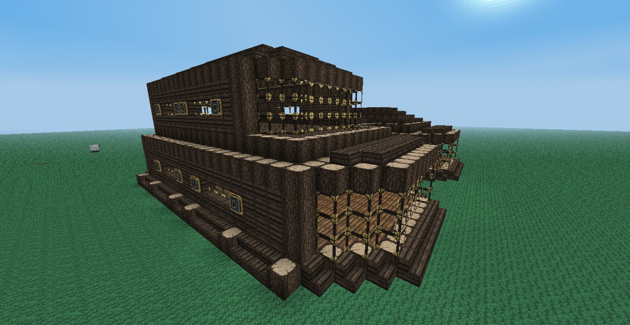 Custom Log Home Minecraft Map