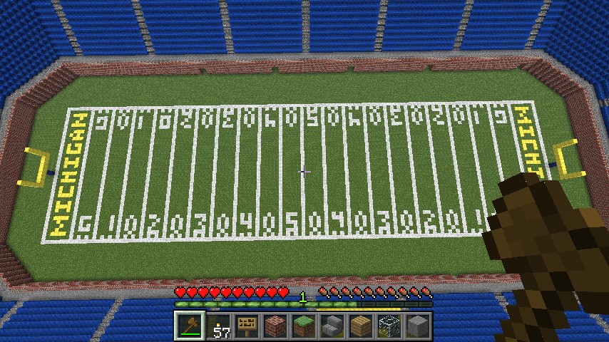 Michigan Stadium Minecraft Project